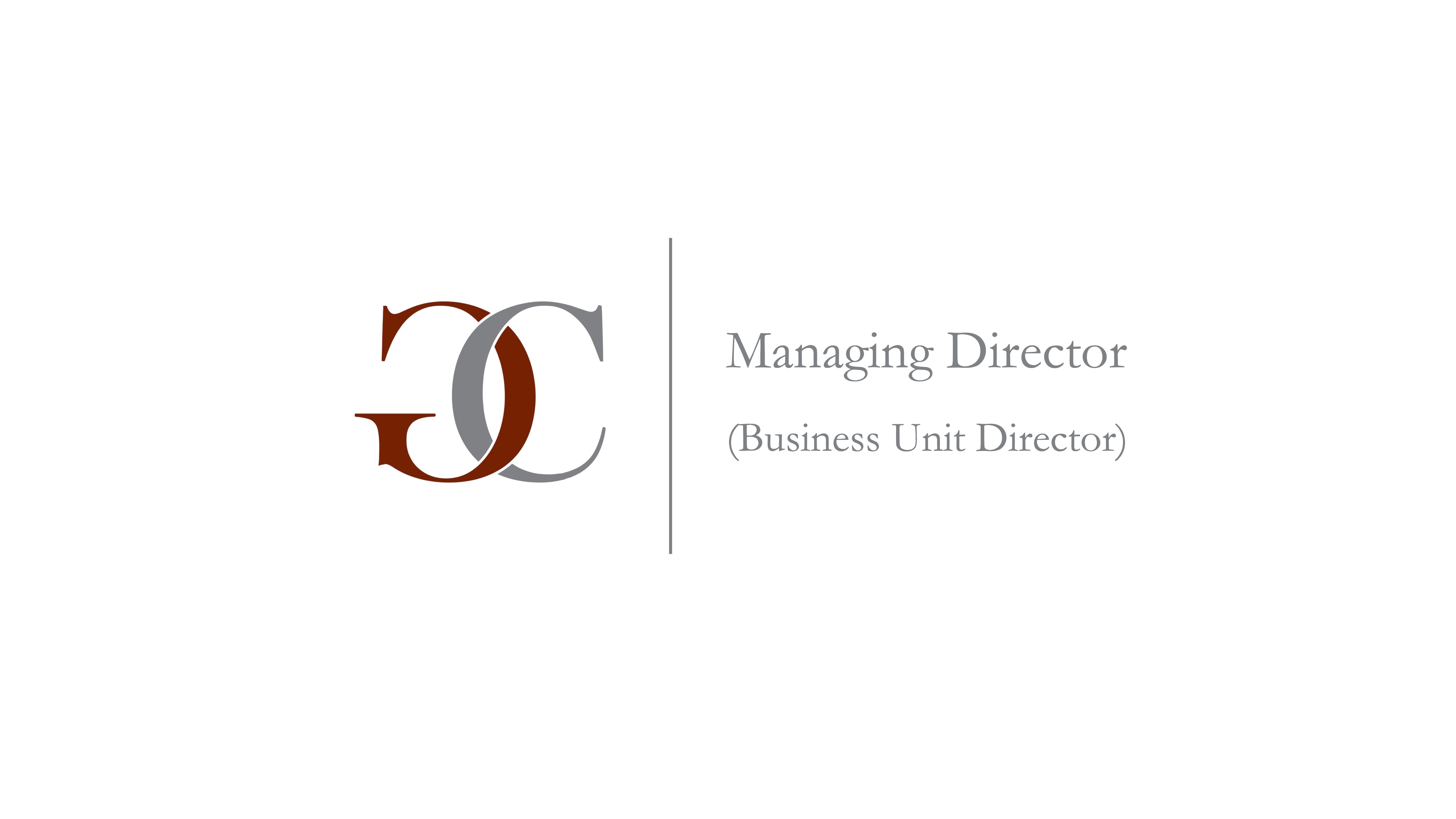 Managing Director/Business Unit Director
