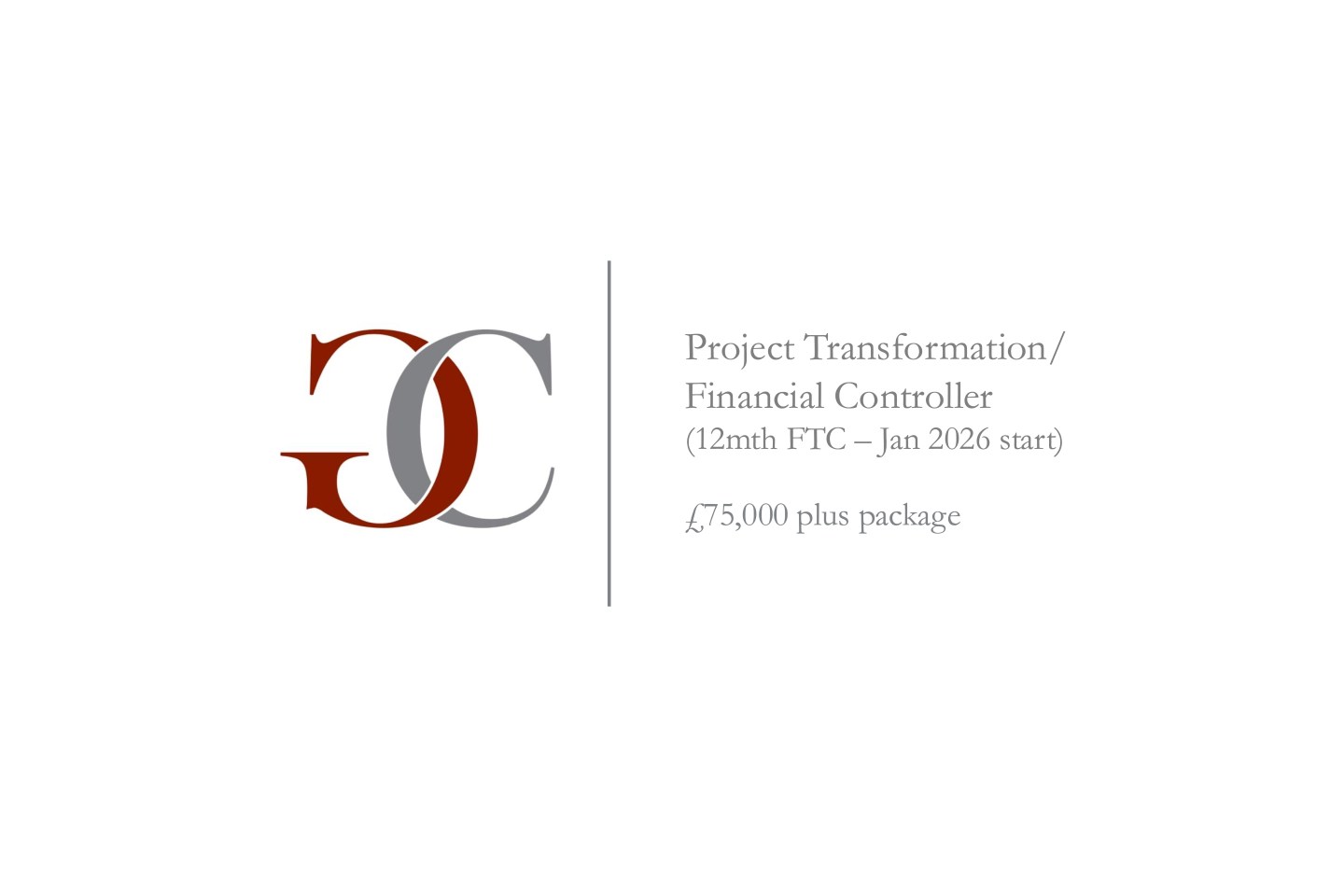 Project Transformation/Financial Controller (12mth FTC)